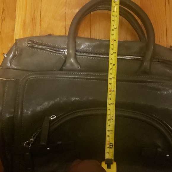 CNC Costume National | Bags | Costume National Grey Leather Bag | Poshmark
